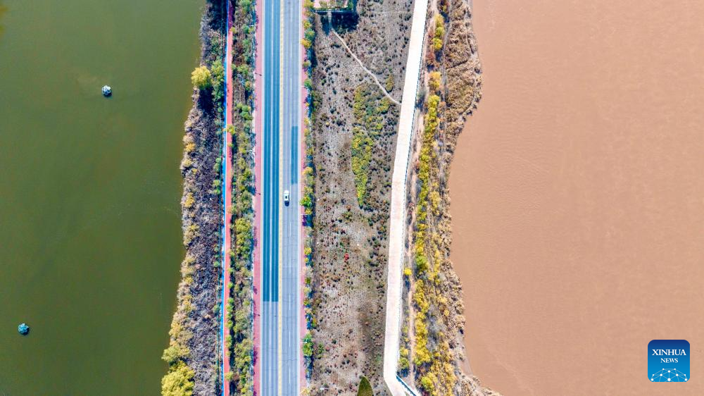 Autumn scenery of Yellow River in China's Ningxia | 极目新闻