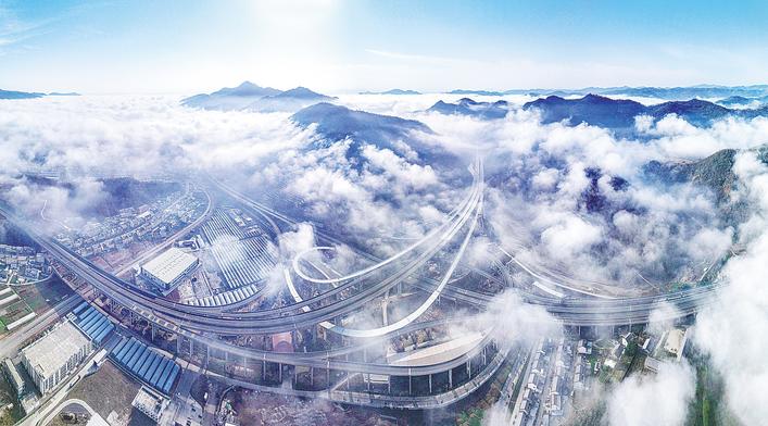South section of Shiyan–Wuxi Expressway under busy construction in ...